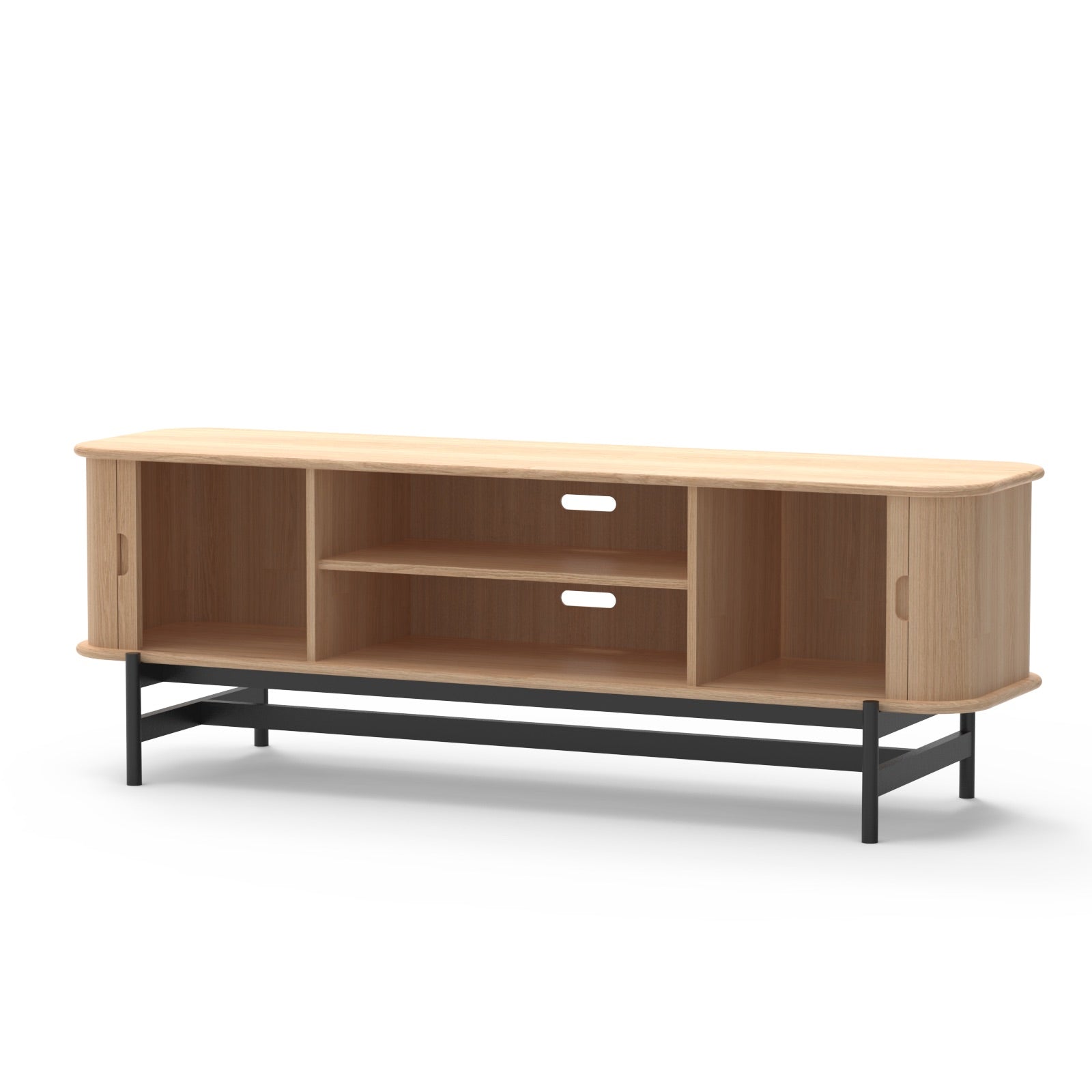 Oak TV Stand with Scandinavian Minimalist Design 160cm
